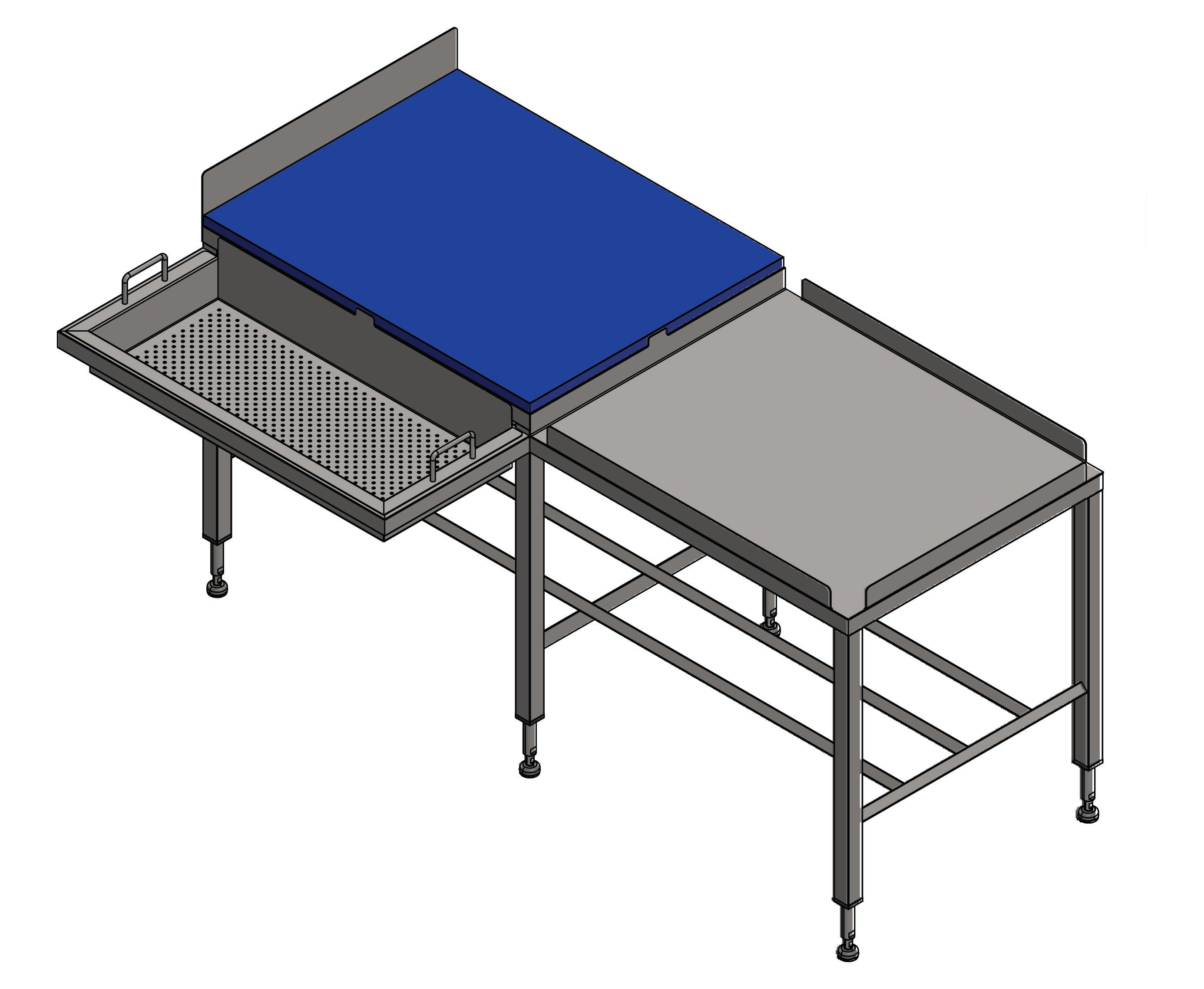 Time saving bespoke cutting table Stainless Steel Furniture and ...