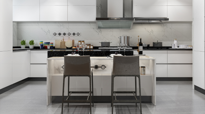 Stainless steel lectern with double undershelf | Teknomek