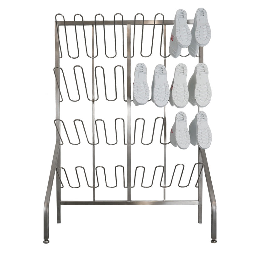 Stainless Steel Pedestal Boot Rack | Teknomek UK