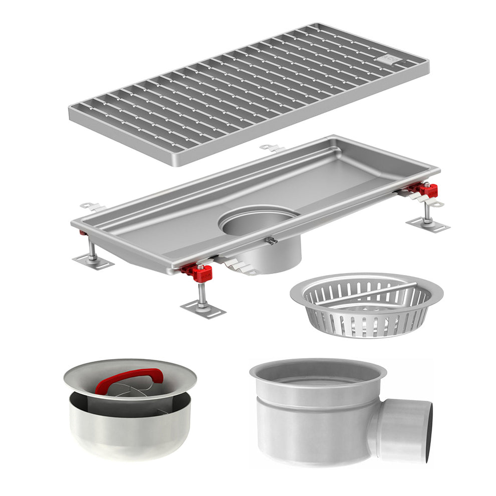 Aco Hygiene First® drainage channel kit standard edge | Teknomek