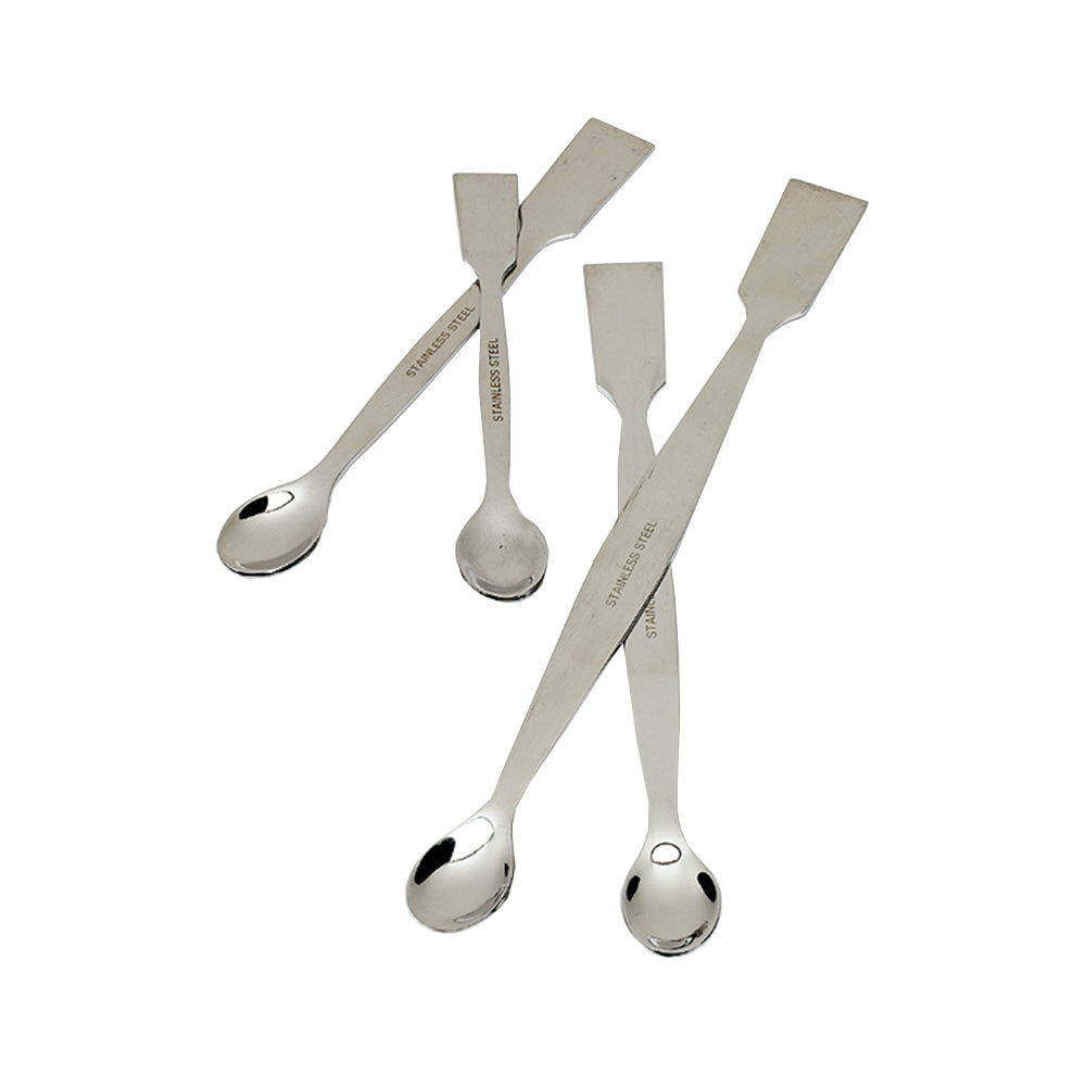 Laboratory 150mm spoons - stainless steel and PTFE coated | Teknomek